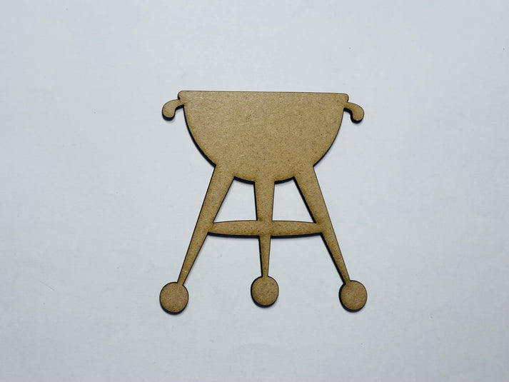 Laser Cut BBQ Barbecue Grill Unfinished Cutout 76mm high – Buzz Wood ...
