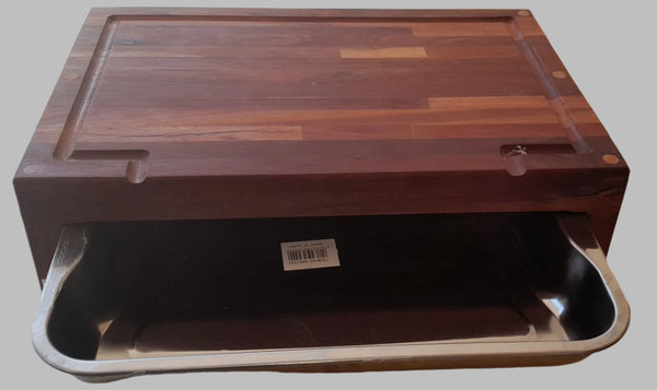 Braai board with meat tray XL 530X335 – Buzz Wood Creations(Pty)ltd